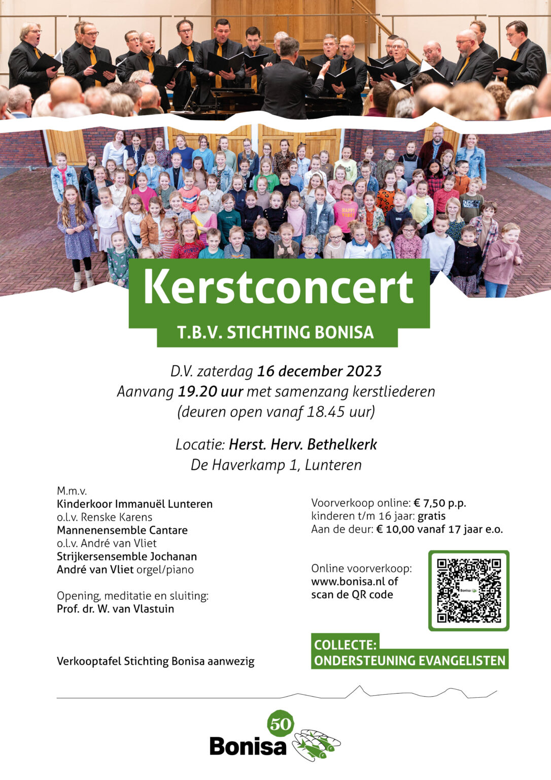 Kerstconcert 2023 t.b.v. stichting Bonisa, Bethelkerk Lunteren ...